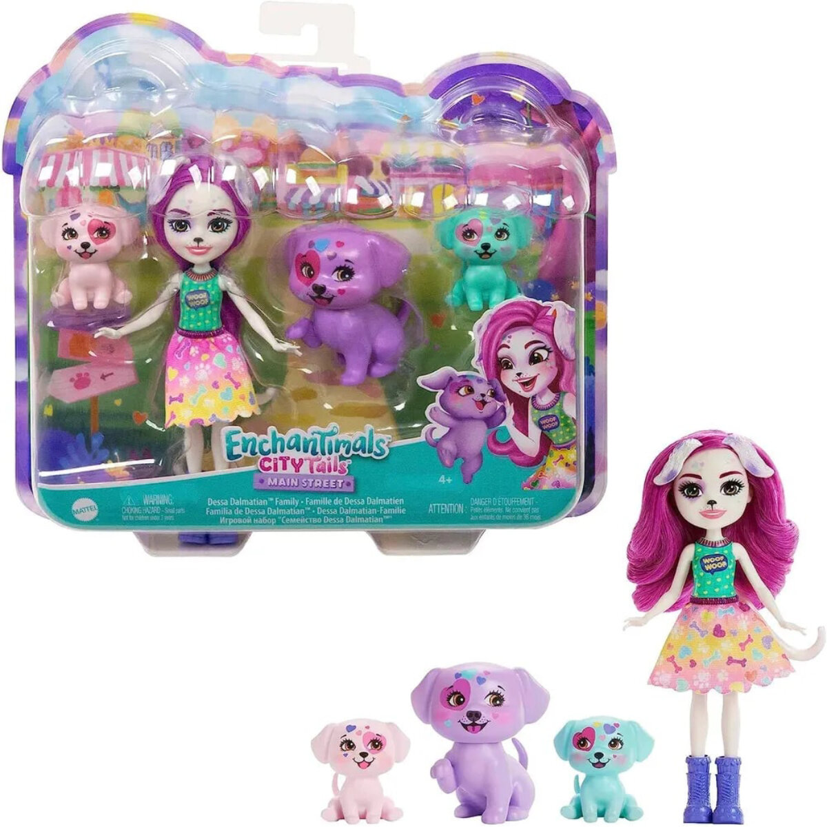 Кукла мини Enchantimals Семейство далматинцев Дессы