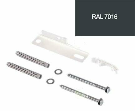 Настенный кронштейн, короткий 30 мм Точка подвески 23 мм CF RAL 7016 SG