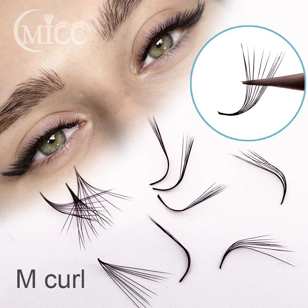 Веера для наращивания ресниц M Curl 15 мм, 10D-M