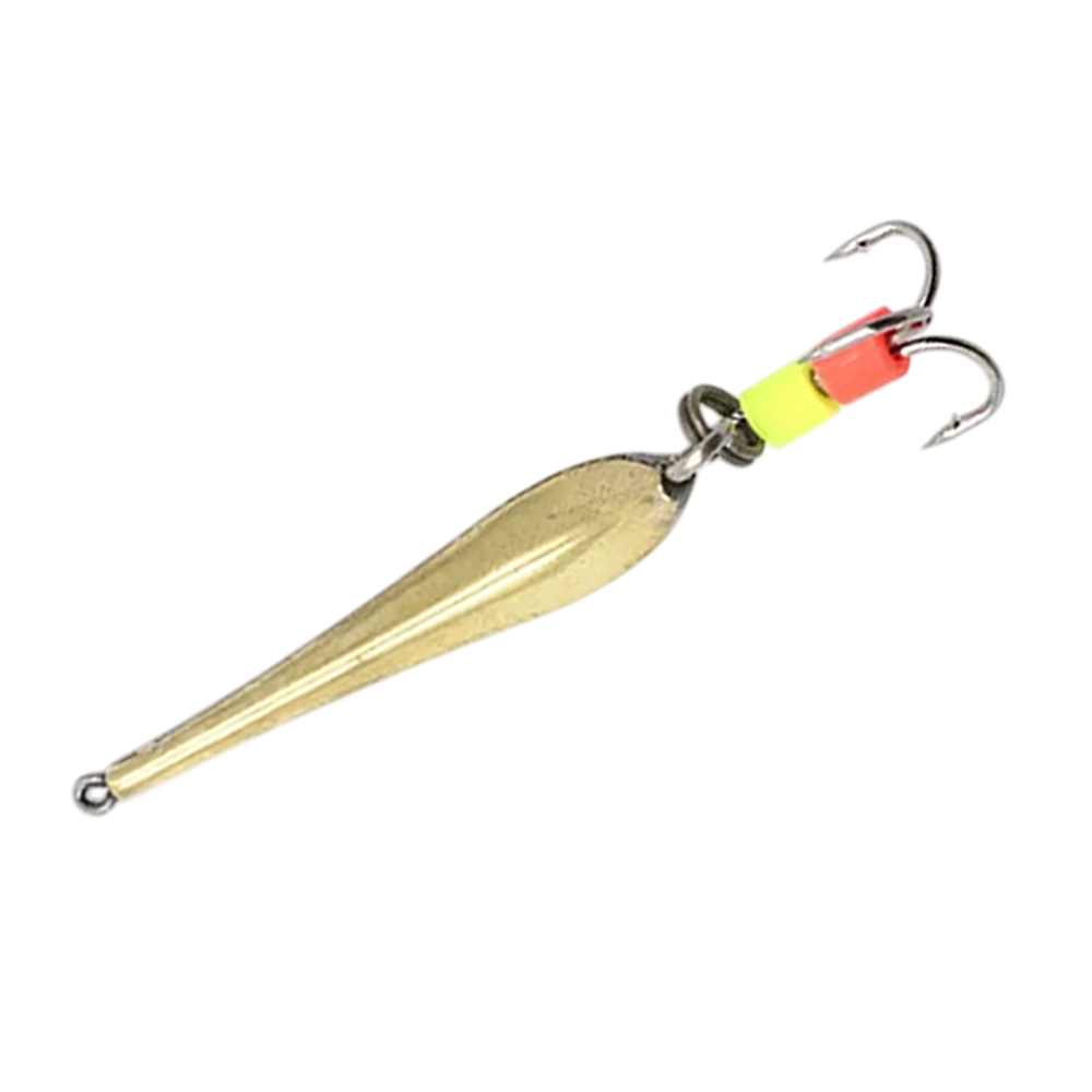 Блесна Зимняя Яман Матвейчикова с тройником никель/латунь - размер 3 см