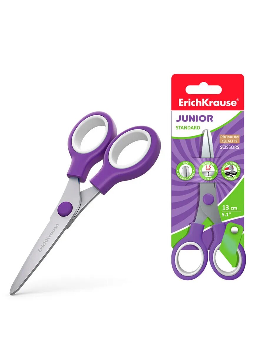 Ножницы детские 130 мм, ассорти