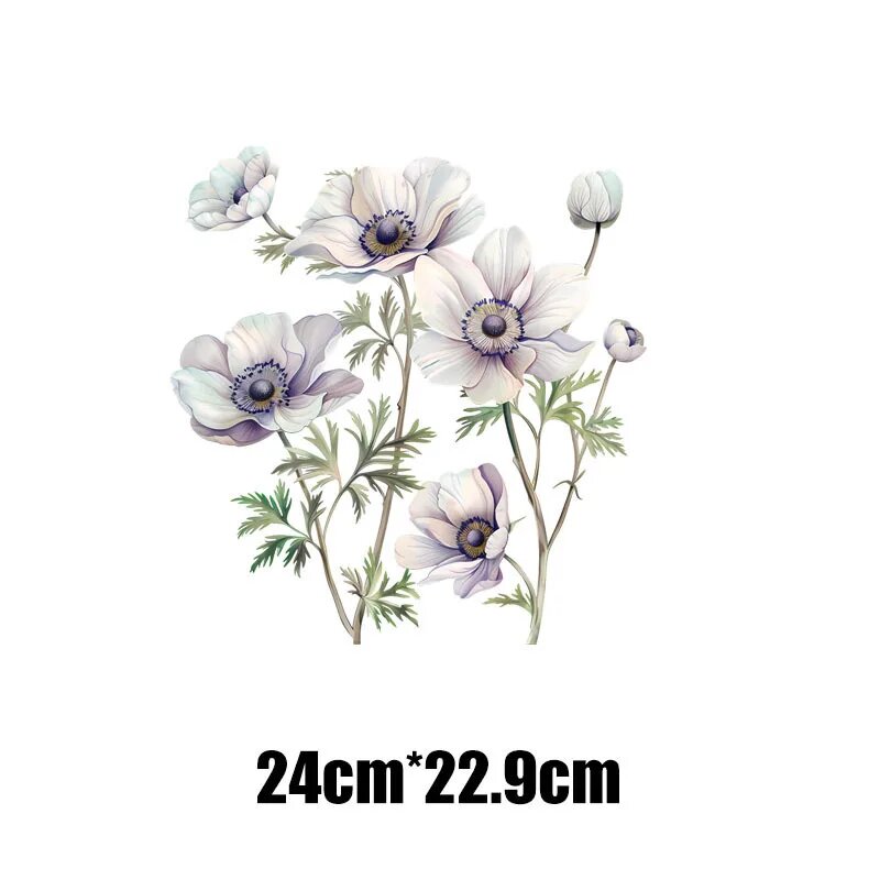 Теплопередающие патчи для одежды "Букет бабочек и цветов" SXTH00443-2