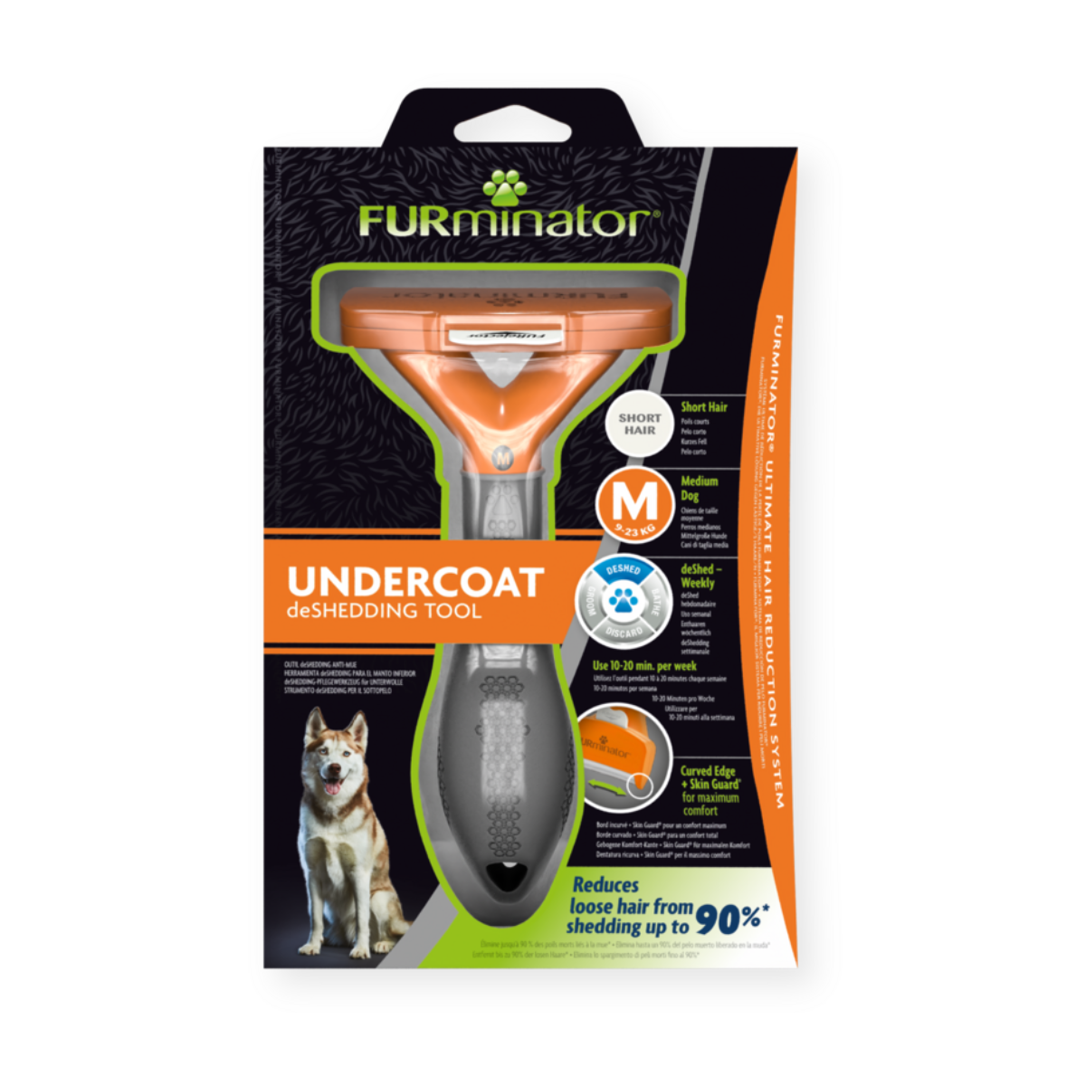 Фурминатор FURminator M для средних собак с короткой шерстью