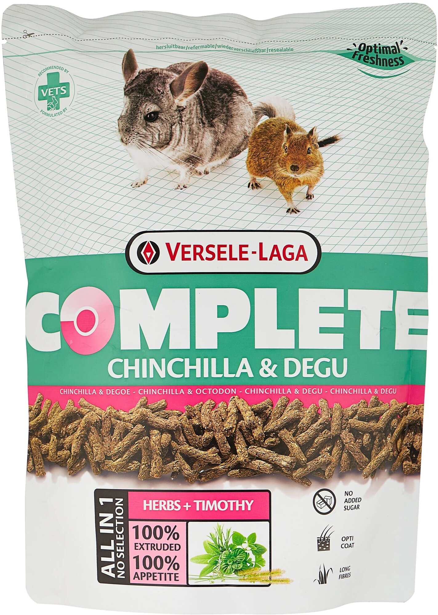 Корм для шиншилл и дегу Versele-Laga Complete Chinchilla & Degu , 2 кг