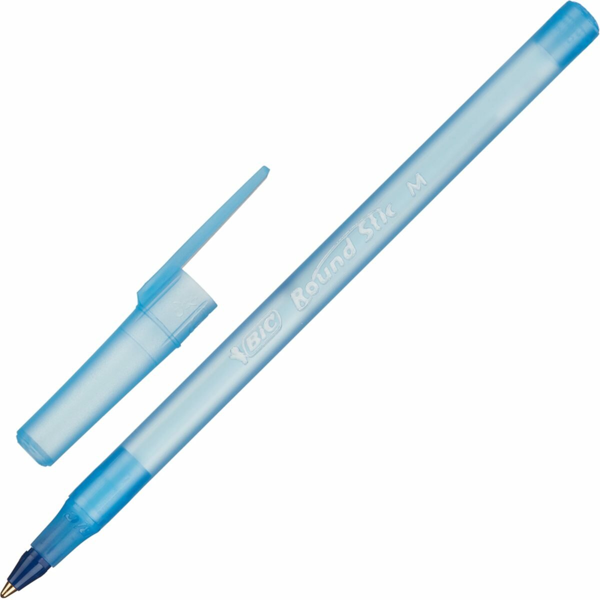 Ручка шариковая BIC Round Stic (0.4мм, синяя) (921403), 1шт.