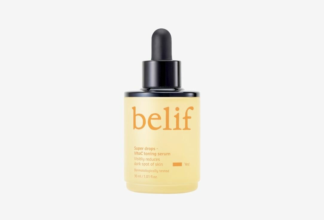 Сыворотка для улучшения тона кожи лица BELIF Super drops – 5% niacinamide & vitamin C 30 мл