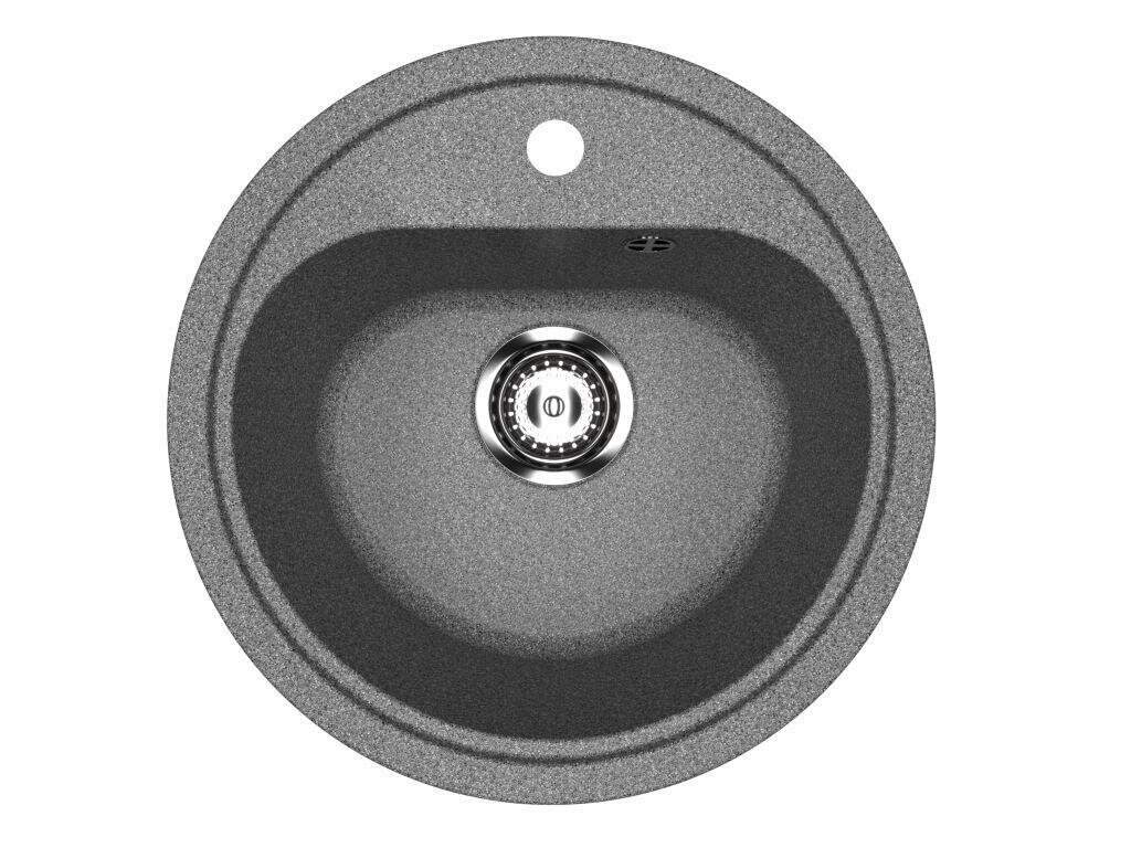 Мойка ES R-10 (U-500) 440мм круглая с отв. под смеситель (309) темно-серый