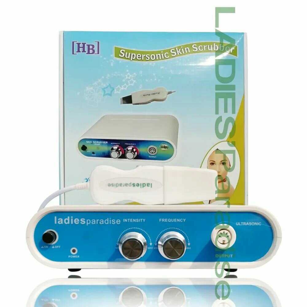 Аппарат для косметологии, ультразвуковой лифтинг, массаж, синий/серебристы