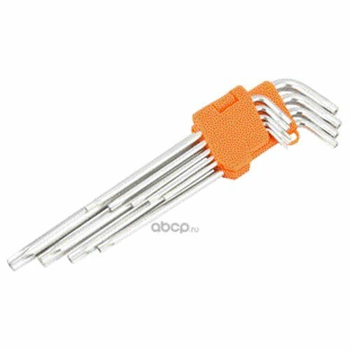 Набор Г-обр. TORX 9ч, T10-T50 длинные с отверстием АвтоDело 39156 Автодело 39156