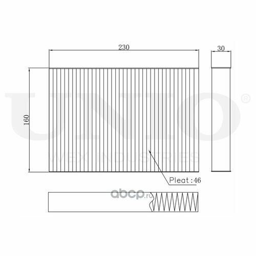Фильтр салонный UNIO FLT40009
