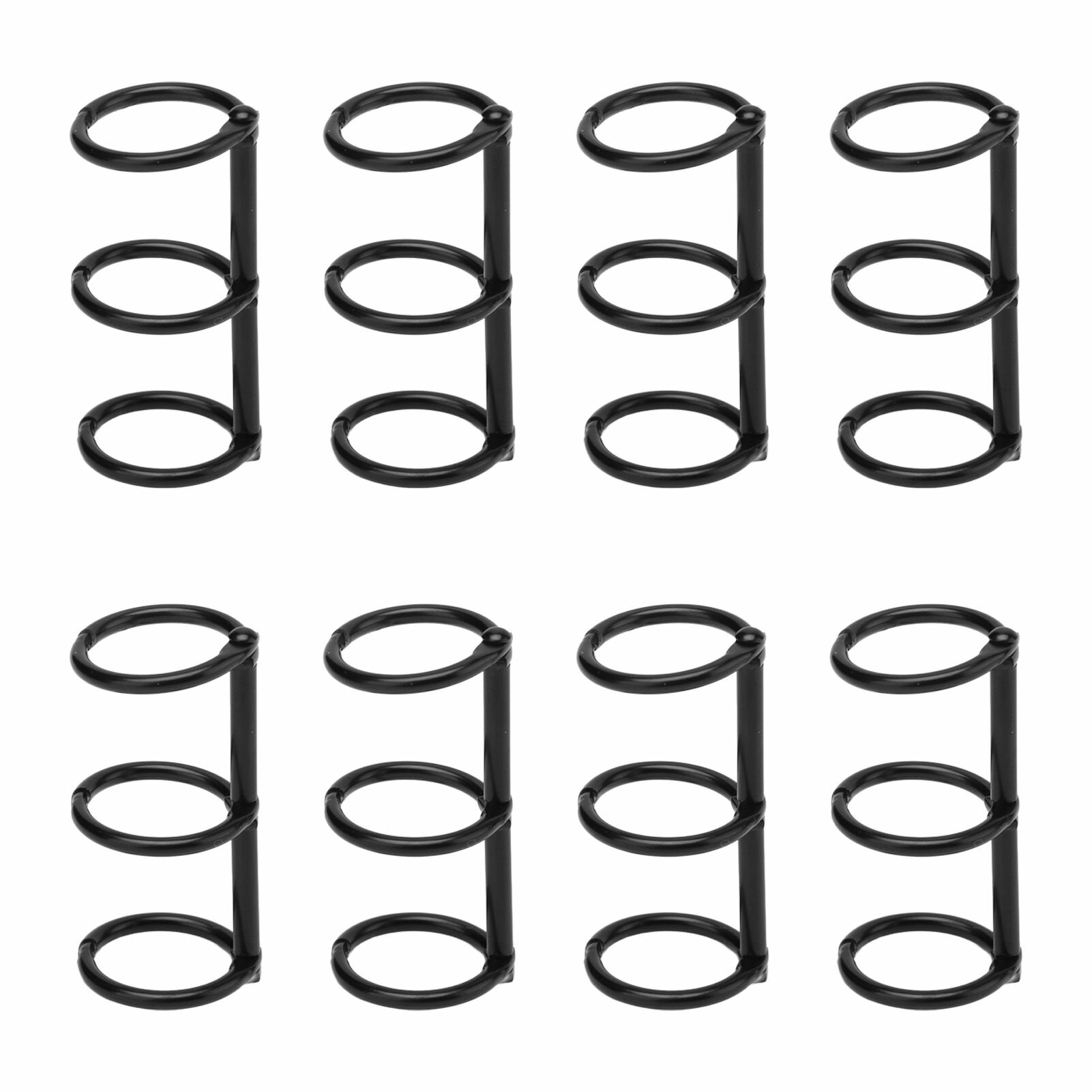 Кольца для папок-регистраторов с 3 отверстиями, многоразовые, гальванизированные, металлические, для переплета листов, бумага для ручного счета своими руками, черные, прочные