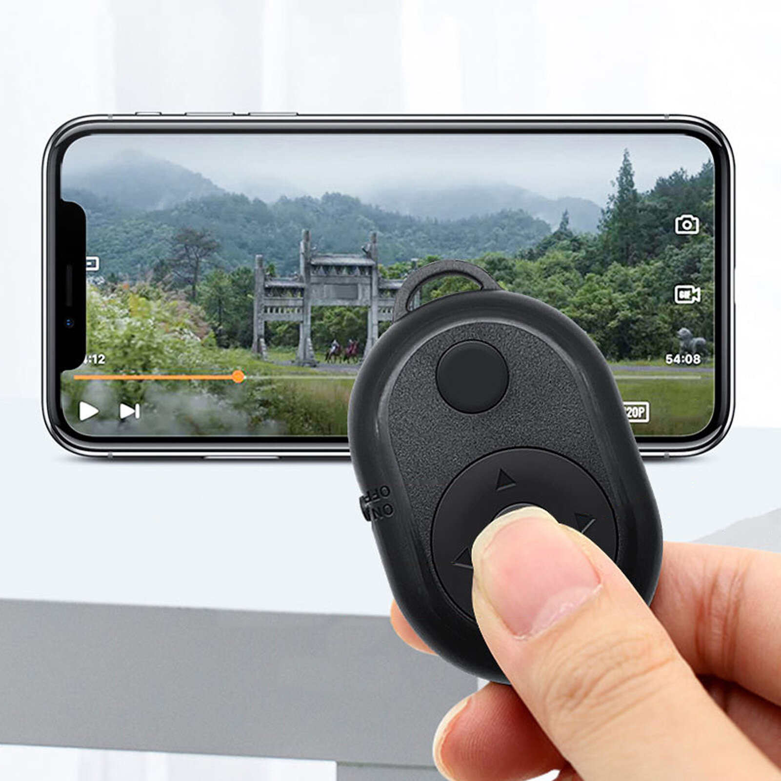 Селфи кликер с Bluetooth, 10 м, для управления видео и прокрутки страниц