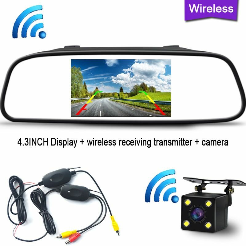 Беспроводная камера заднего хода автомобиля монитор ночного видения высокой четкости