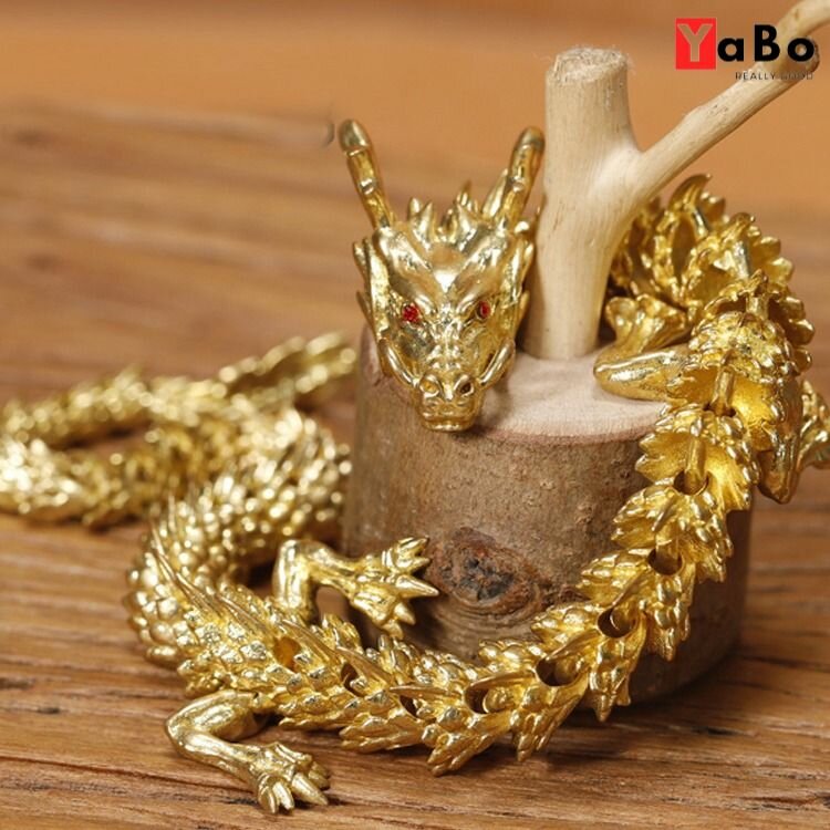 Латунный китайский дракон украшения для дома