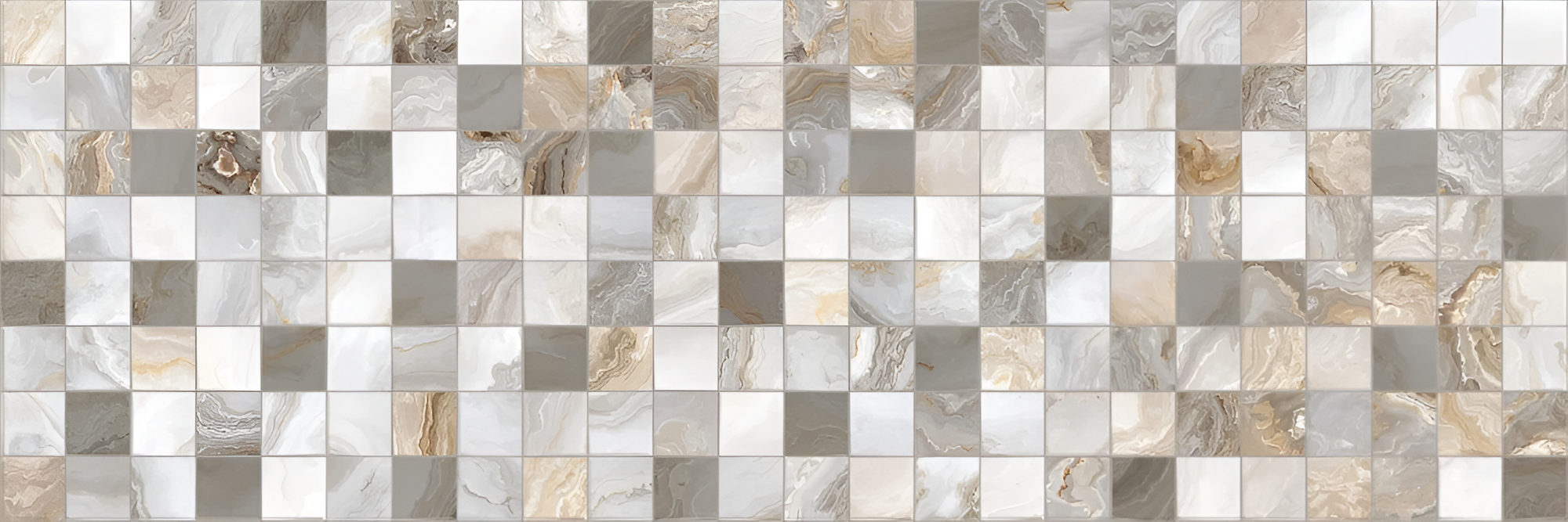 Керамическая плитка PRIMAVERA Hypnose Decor 01 настенная под мрамор глянцевая для ванной, 30 х 90 см, 1,08м2