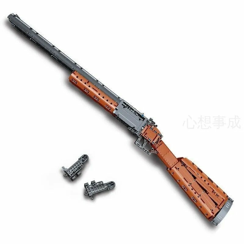 Конструктор Mould King Двуствольный дробовик, серия Block Gun, 1015 деталей, 14016