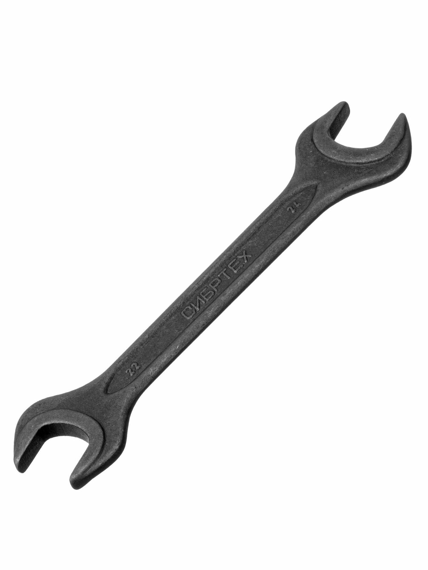 Ключ рожковый, 22 х 24 мм, CrV, фосфатированный, ГОСТ 2839 Сибртех
