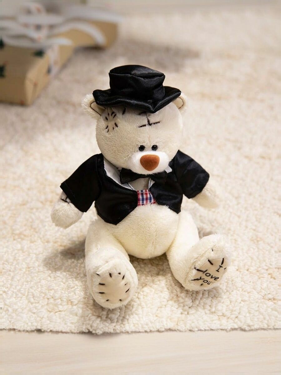 Мягкая игрушка медведь 15 cm, Пара свадебных медвежат, Подарки для семейных пар