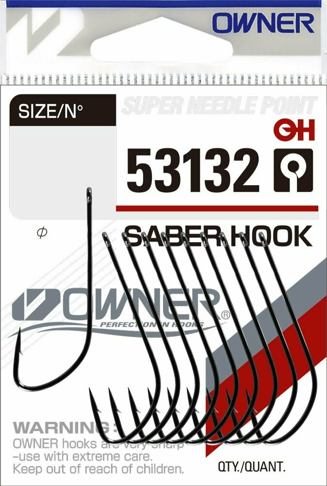 OWNER Крючок Saber Hook BC №1/0 9шт