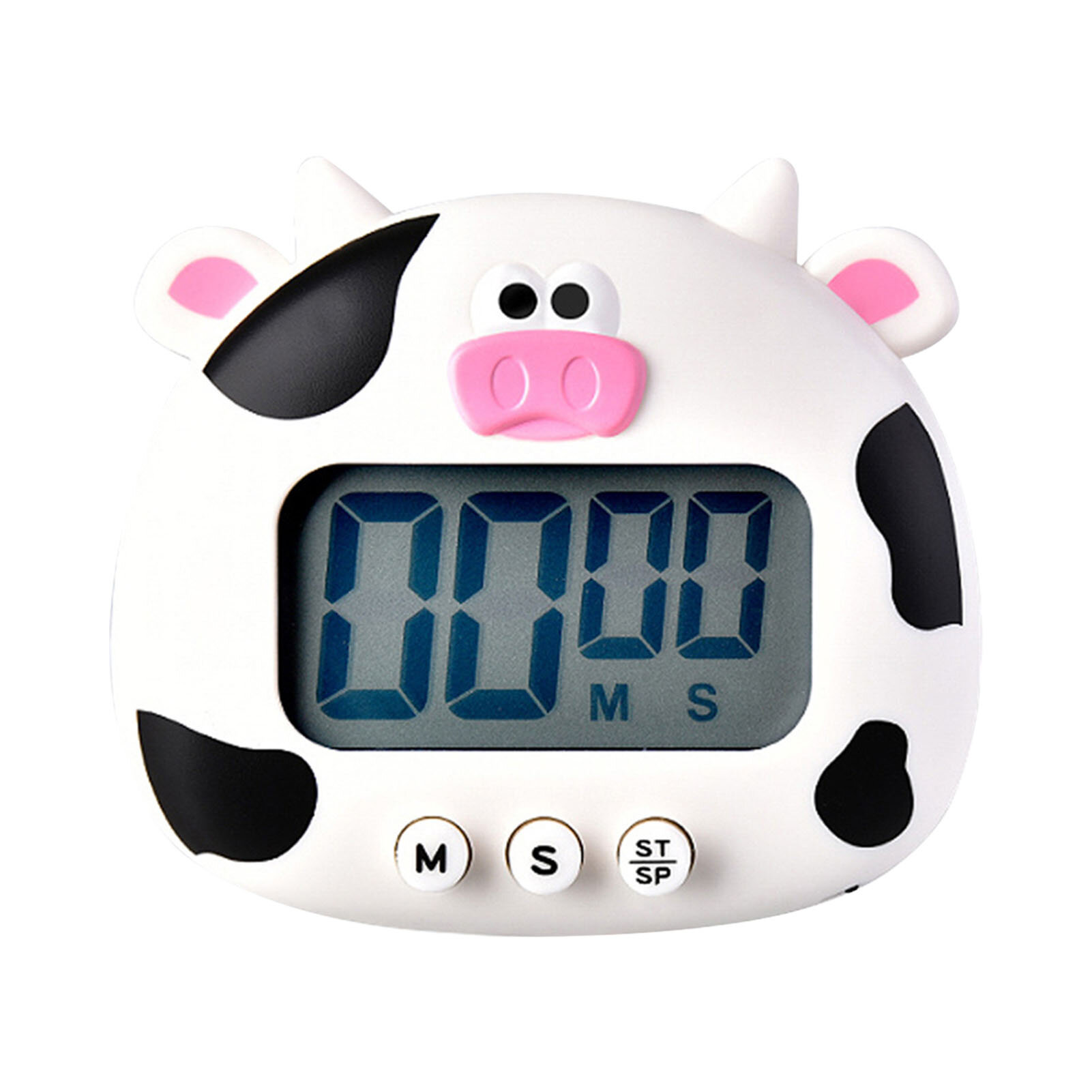Digital Kitchen Timer Cute Animal with Strong Magnet Back Stand Loud Alarm Large Screen Cooking Clock for Time Management Workout Baking Egg