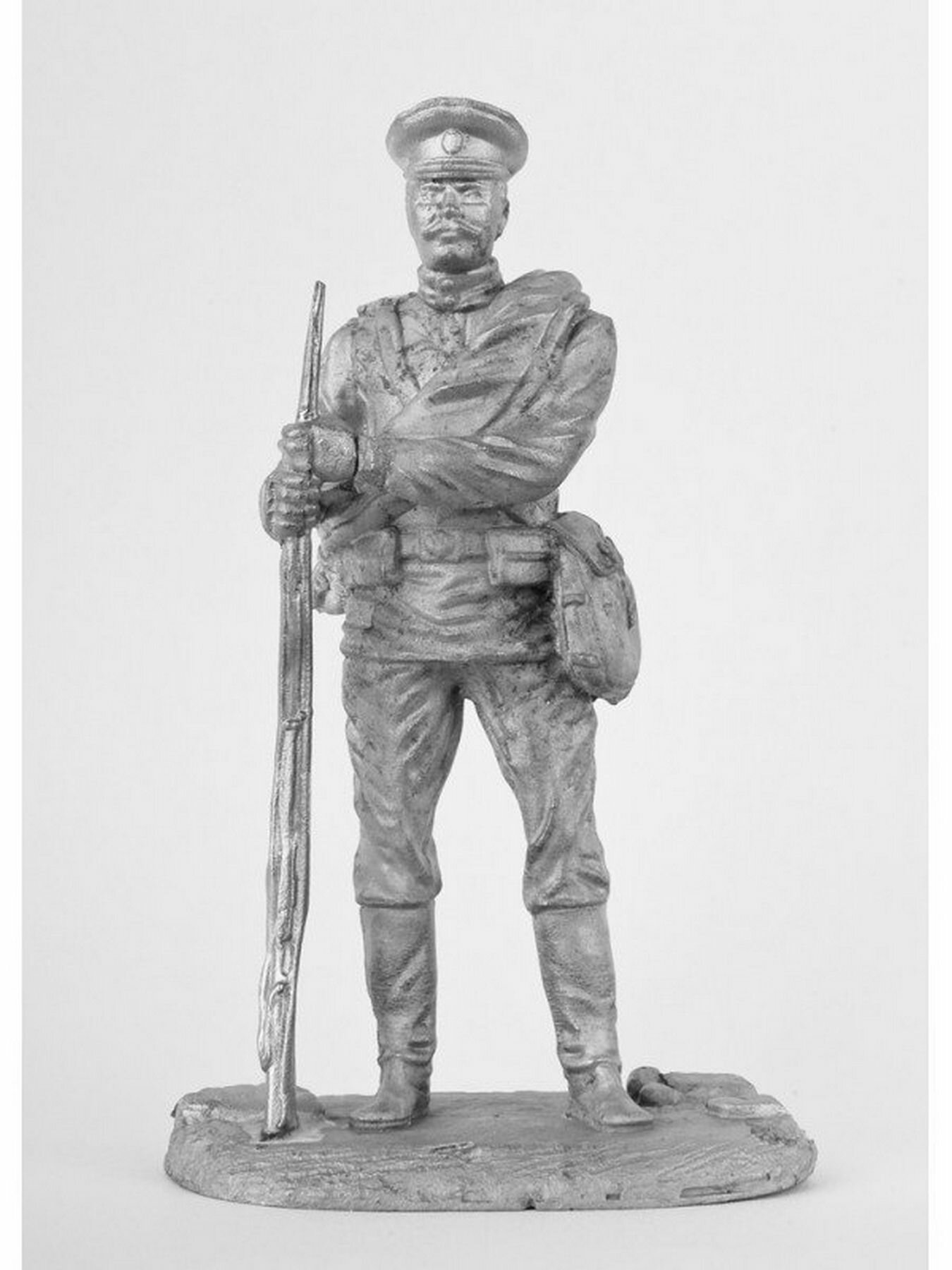 Коллекционный оловянный солдатик фигурка Рядовой РИА, 1914 г. 54 мм Масштаб1/32