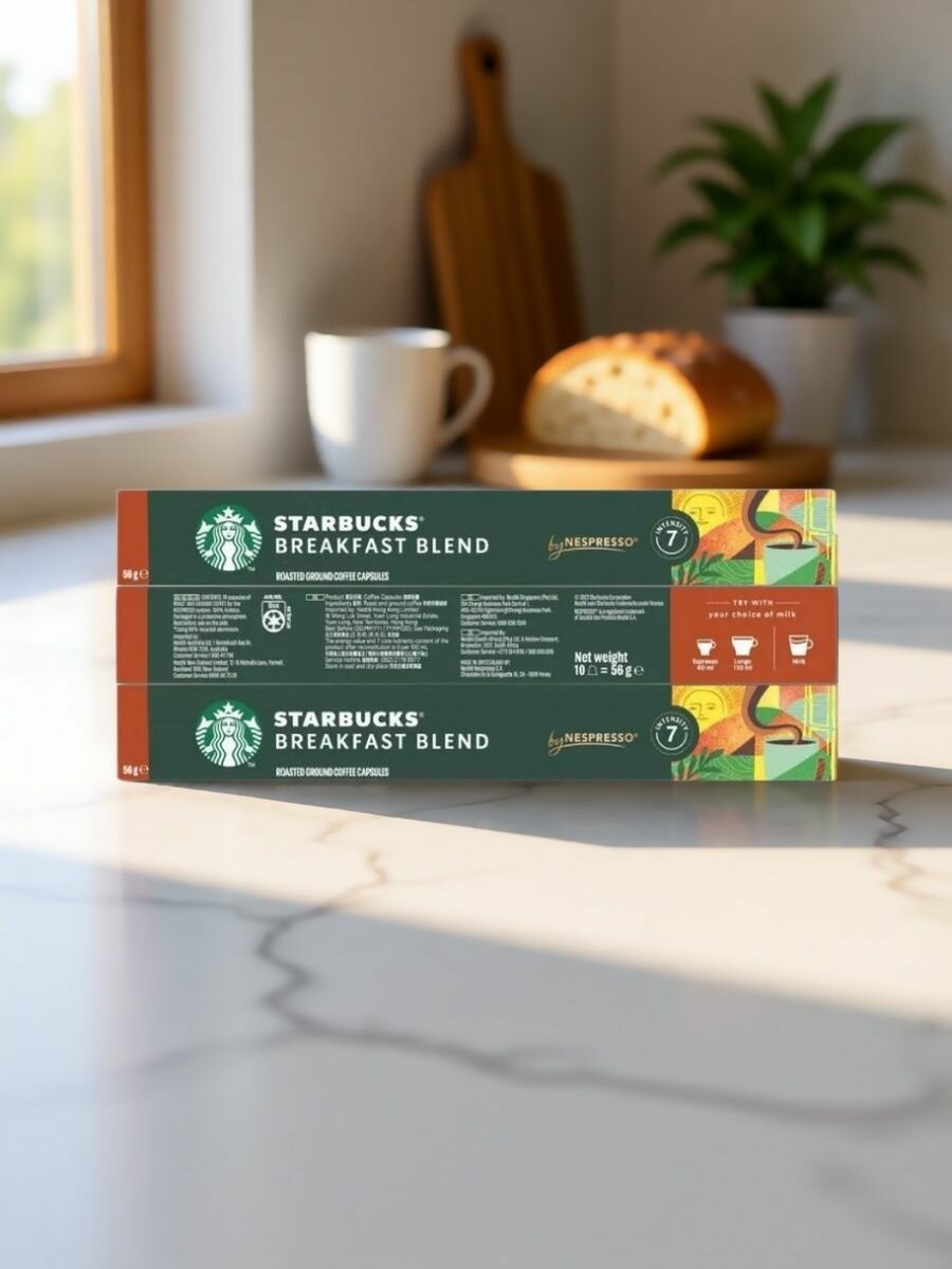 Кофе в капсулах Starbucks Breakfast Blend, 10 капсул*3 упаковки