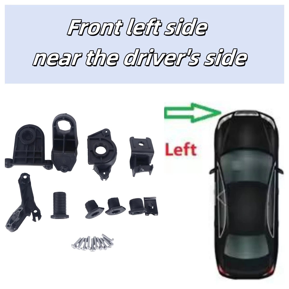 Ремкомплект фары Seat Leon 2013-2020, левая, Цвет: 1