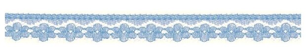 Кружево для белья цв. голубой (12 мм*3 м) PRYM 916223