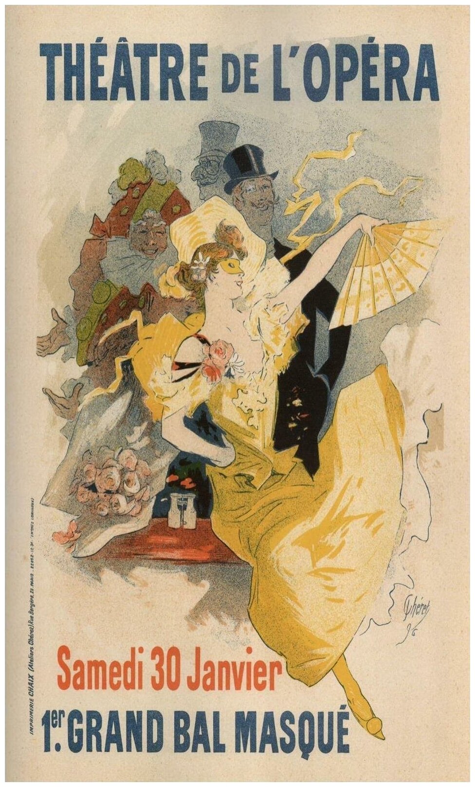 Постер / Плакат / Картина Афиша - Бал-маскарад 60х90 см в подарочном тубусе