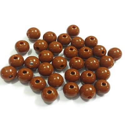 LOVEINGTABER Акриловые бусины 6-20 мм Коричневый, 14mm 300pcs, brown