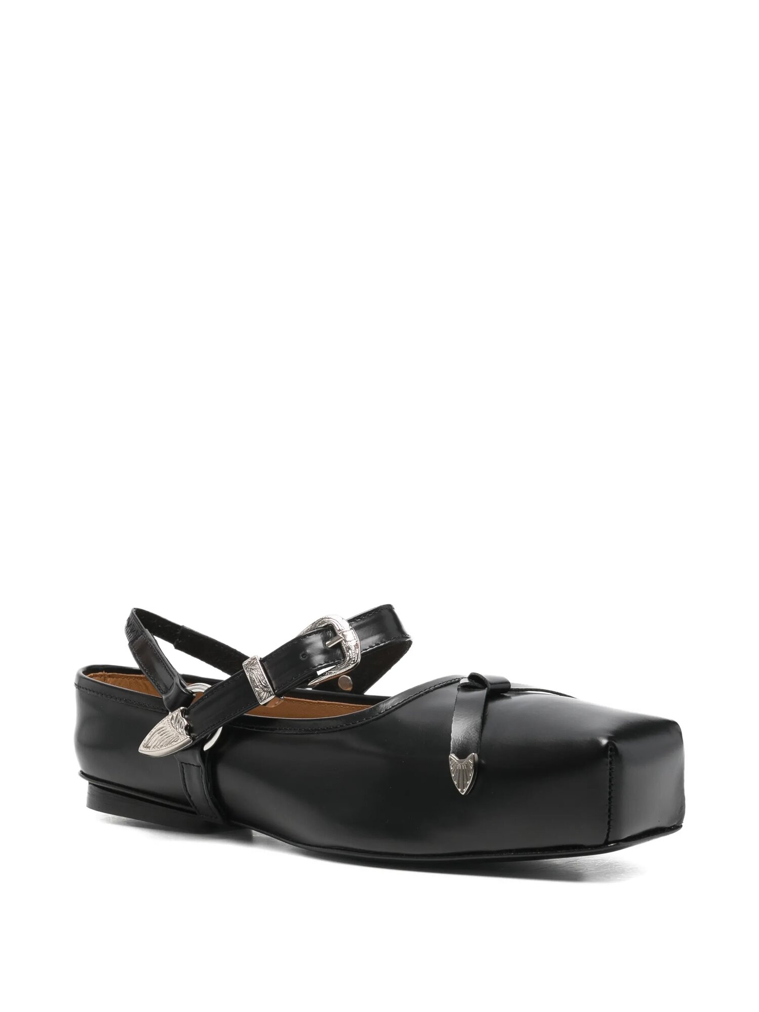Лоферы Toga Pulla Detachable-strap leather loafers, размер 37 — фото 1