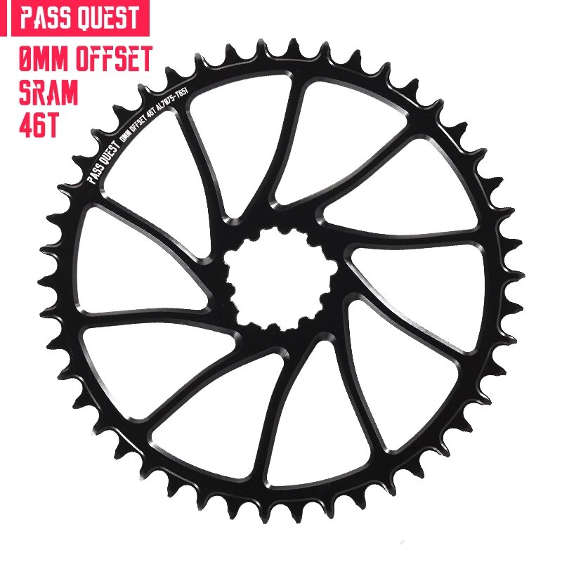 PASS QUEST Шатуны для SRAM Gx xx1 Eagle GXP Черный, Round-46T