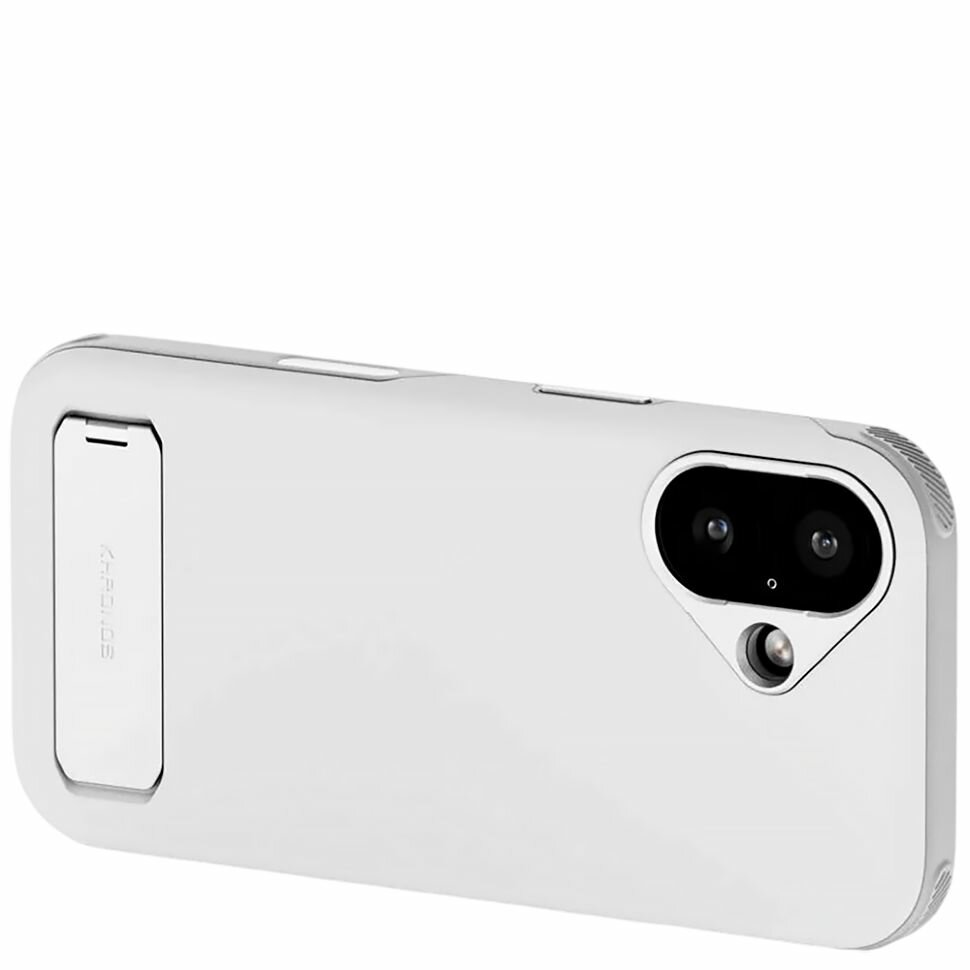 Чехол Tilta Khronos Lite для iPhone 17 Серый, встроенная подставка