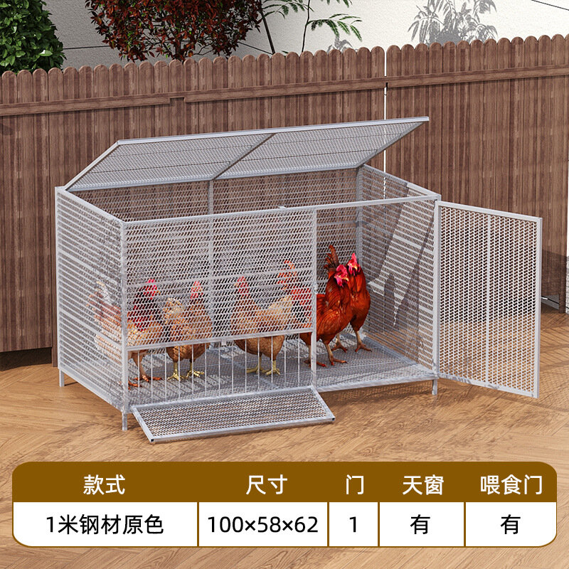 Цепная стальная сетка для кур, утолщенная и усиленная клетка для гусей, крупных кур, уток, птицы, защита от крыс, змей, зашифрованная для улицы