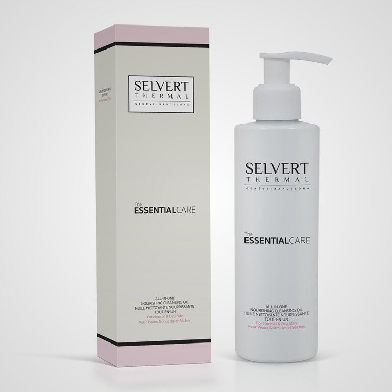 Очищающее питательное масло для сухой и нормальной кожи All-in-one 200 мл Selvert Thermal Essential TEC All-in-one Nourishing Cleansing Oil Крем 200 мл