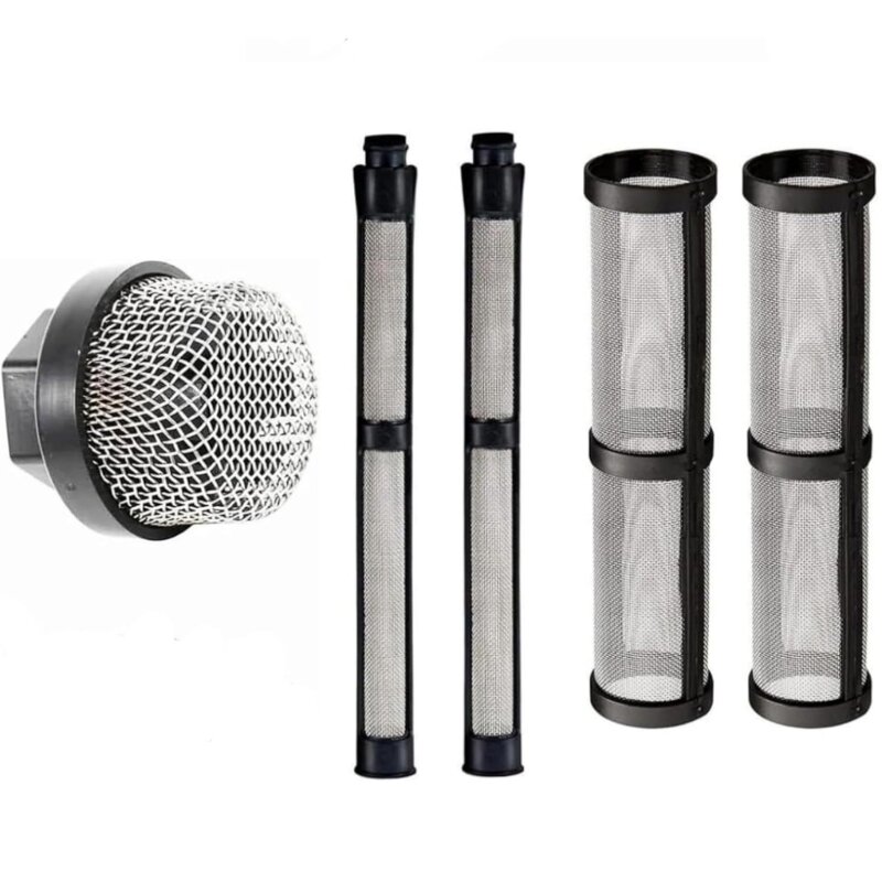 Высокоэффективный Всасывающий Входной фильтр-Ситечко для Безвоздушных распылителей, Предотвращающий засорение, Долговечный Металлопластиковый Корпус