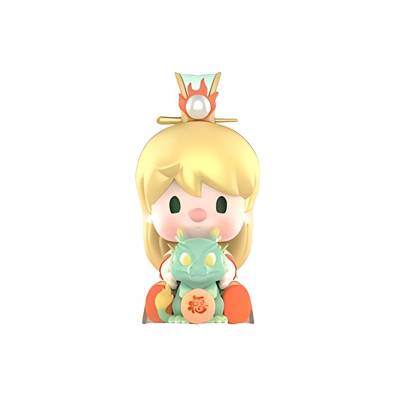 Коллекционные фигурки унисекс POP MART Dragon's Chant Auspicious Collection 2024 год Дракона, Confirmed-Special Edition-Treasure Dragon (Open)