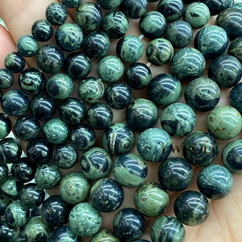 Натуральная африканская бирюза, бусины YWROLE 15 дюймов