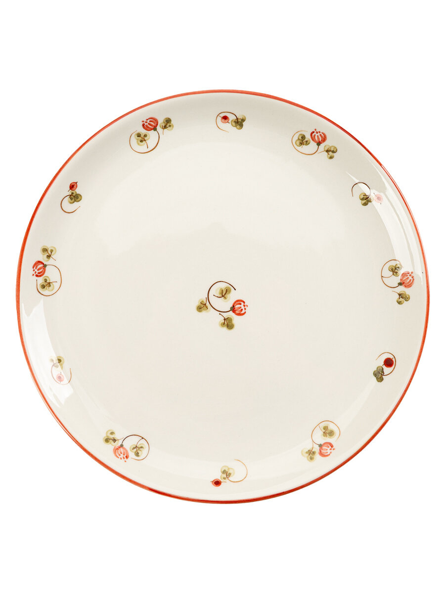Тарелка обеденная Дымов Керамика Шиповник, диаметр 27 см, керамика
