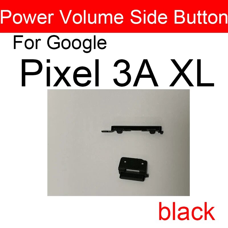 Кнопка питания громкости для Google Pixel 3A XL, черная