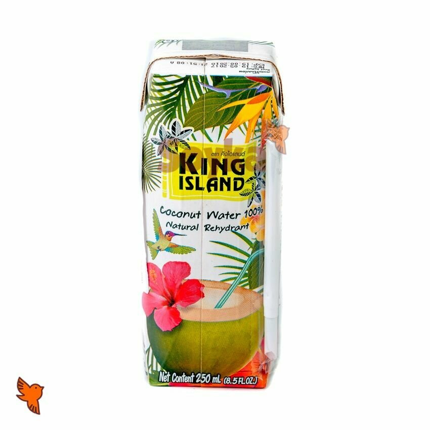 Кокосовая вода без сахара King island, 250мл