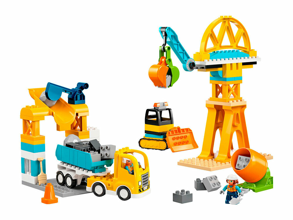 Конструктор LEGO DUPLO 10476 Конструктор Строительная площадка, 3в1
