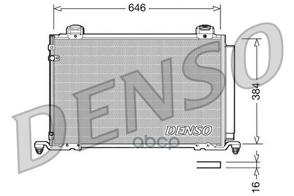 Радиатор кондиционера Toyota Avensis 03- Denso арт. DCN50026