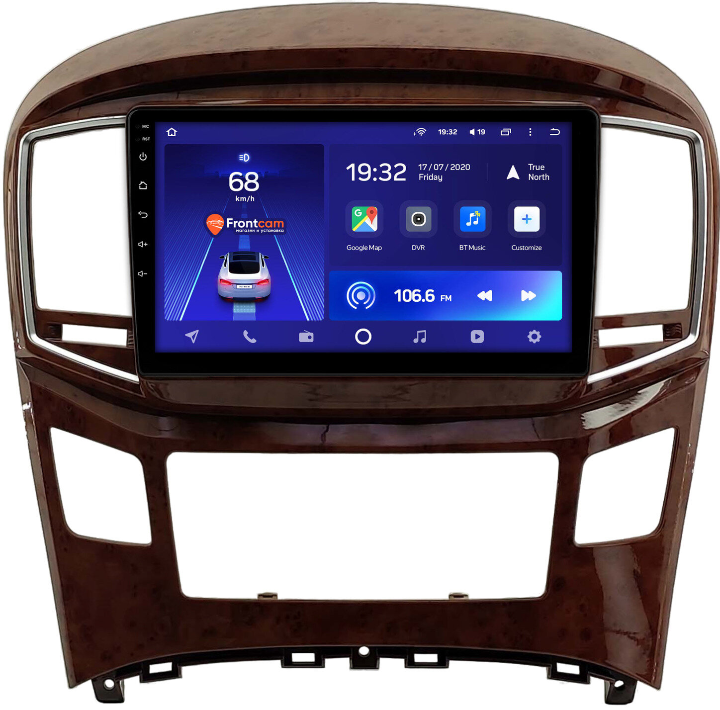 Штатная магнитола Hyundai Grand Starex, H1 2 2015-2021 (глянцевая, цвет под дерево) Teyes CC2L PLUS 2/32 9" RM-9-0579 Android 8.1 (DSP, IPS, AHD)