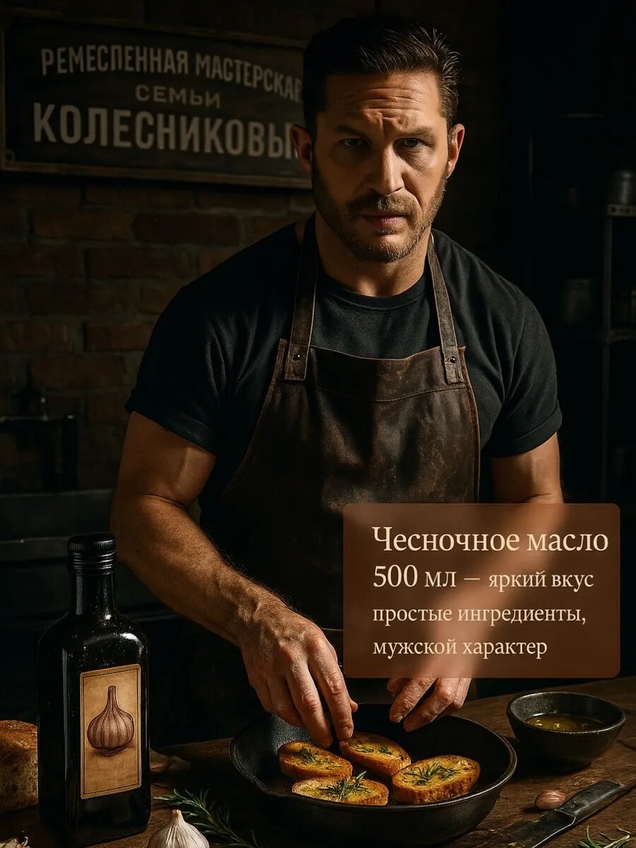 Чесночное масло 500 мл.