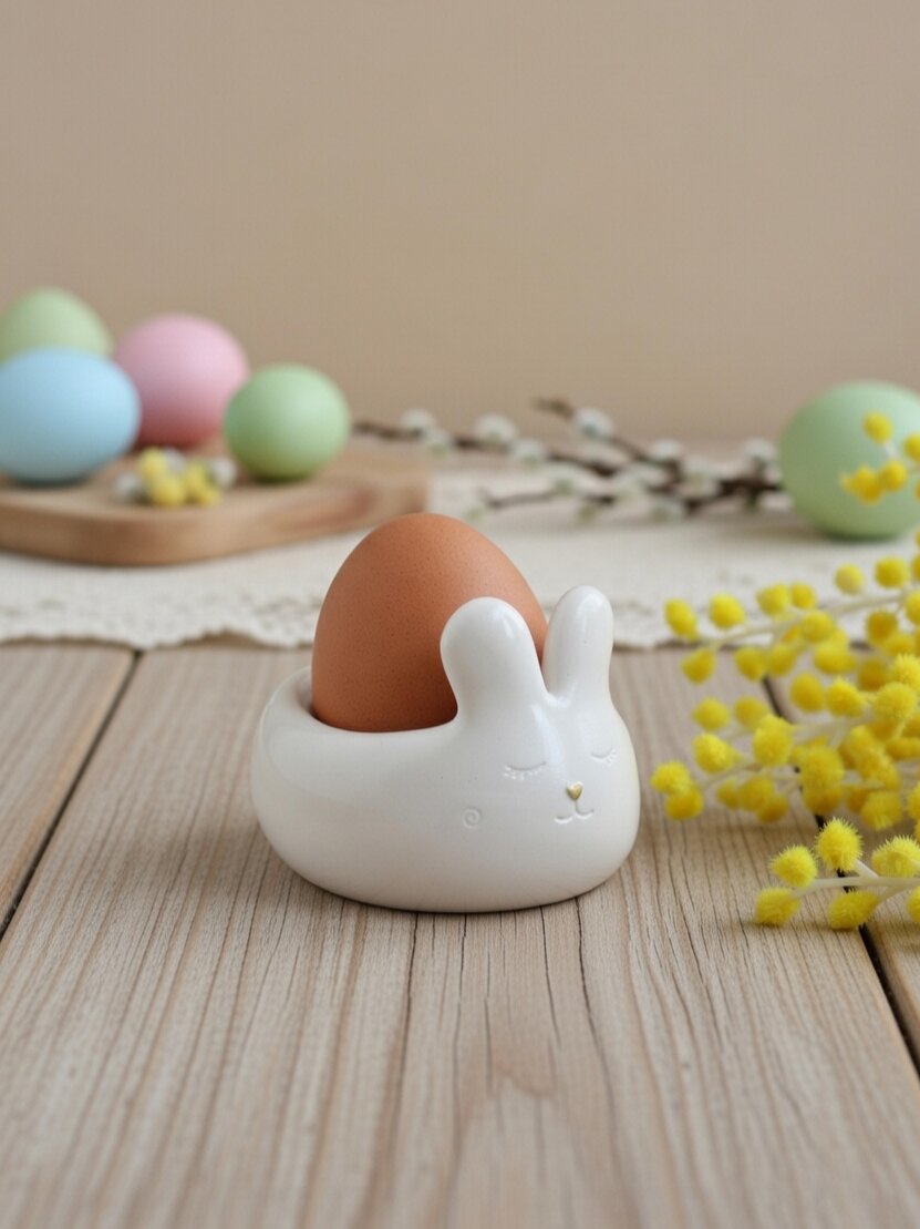 Подставка для яиц кролик, зайчик, пасхальный декор