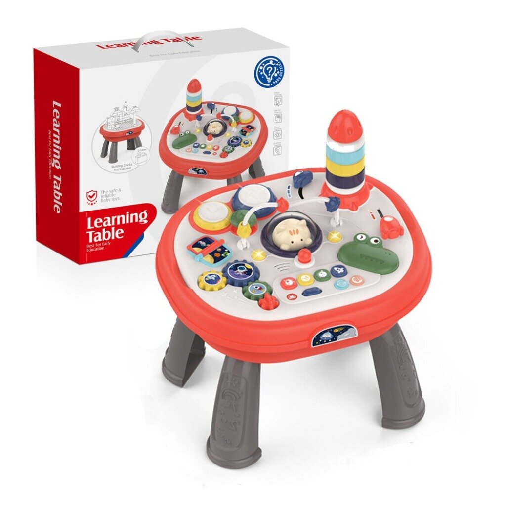 Столик развивающий Huanger Фабрика фантазий HE0509 YS281491, красный/белый