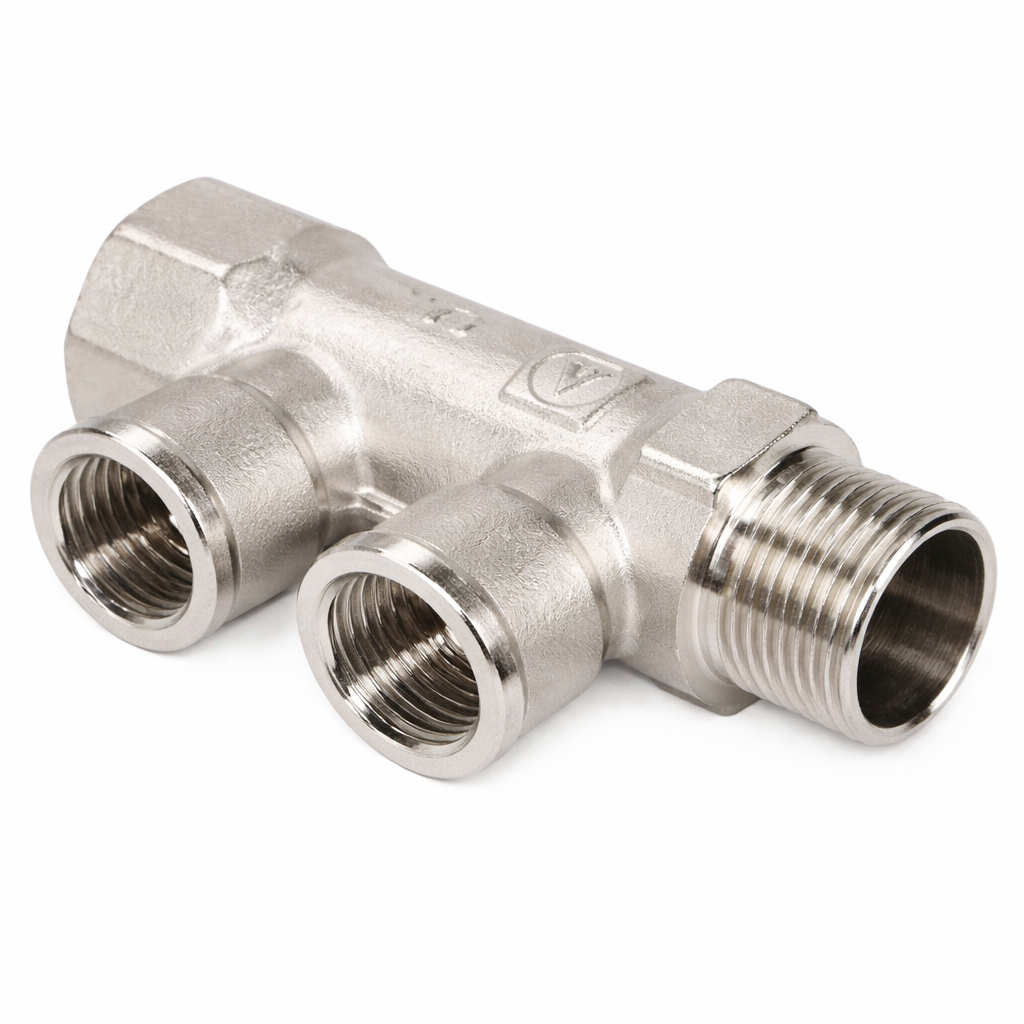 Коллектор 1 г/ш х 2 выхода 1/2 (г) VTM VTc.550. N.0602 Valtec