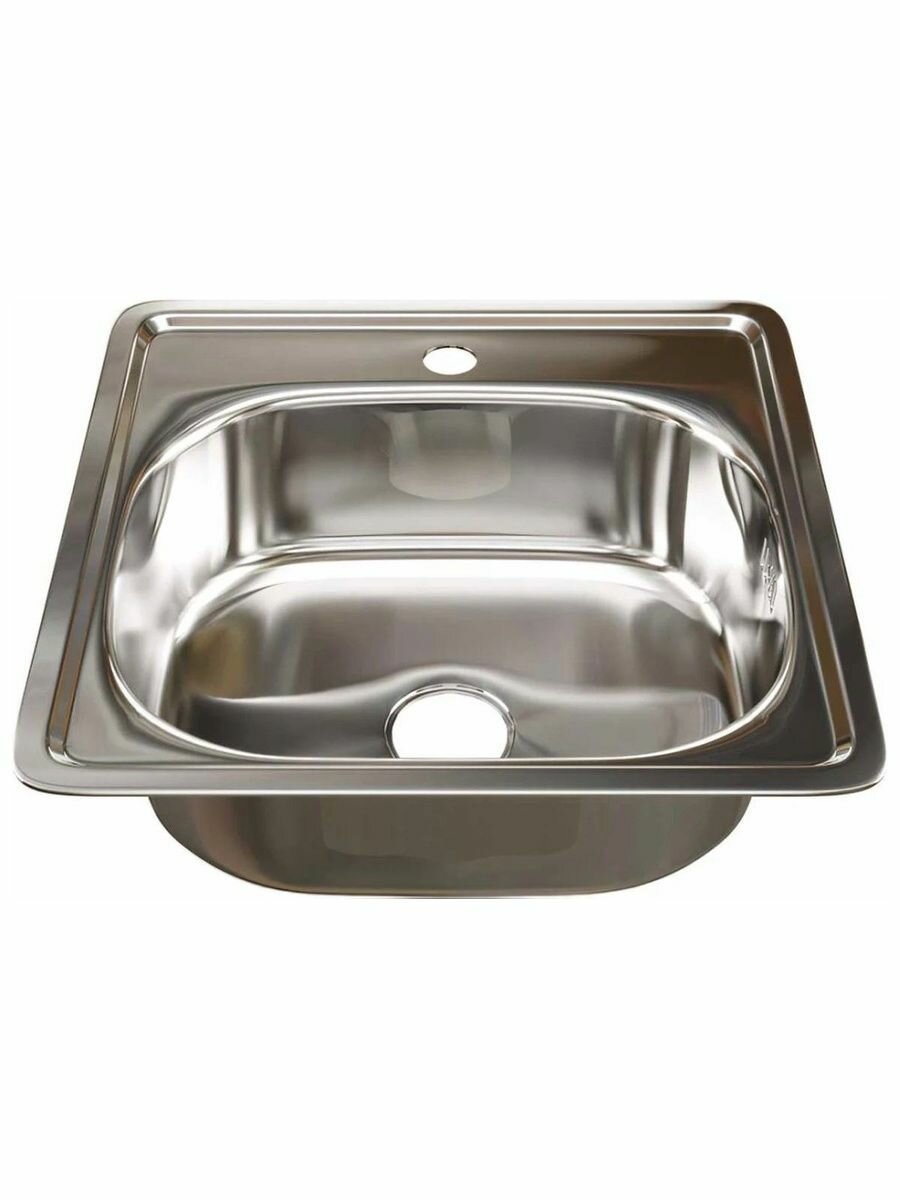 Мойка кухонная Mixline 528187 48х48х16 с сифоном