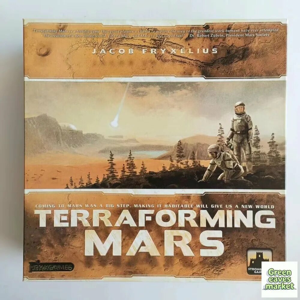 Terraforming Mars, английская версия настольной игры, стратегия колонизации Марса для взрослых и подростков, подарок любителям экономических игр